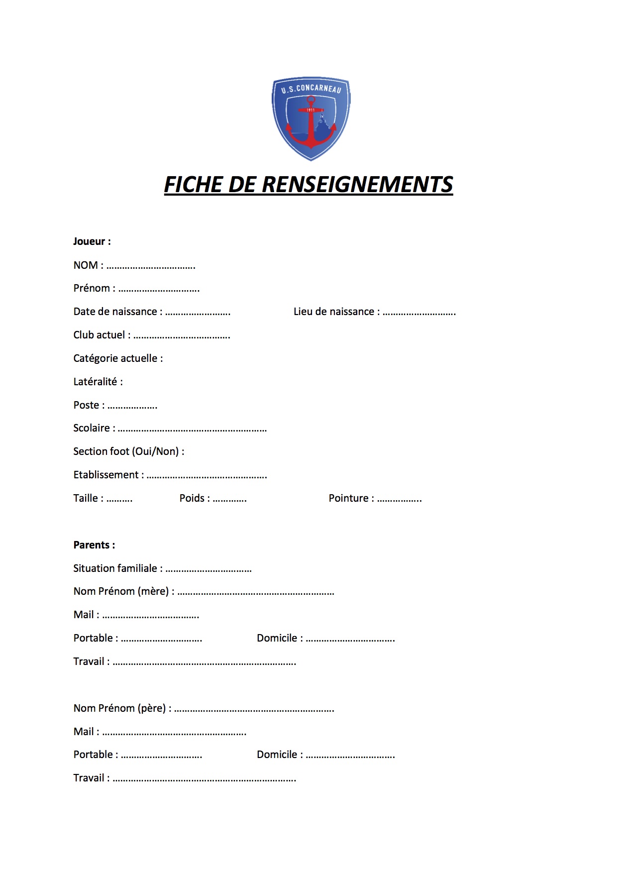 Portes ouvertes - US CONCARNEAU