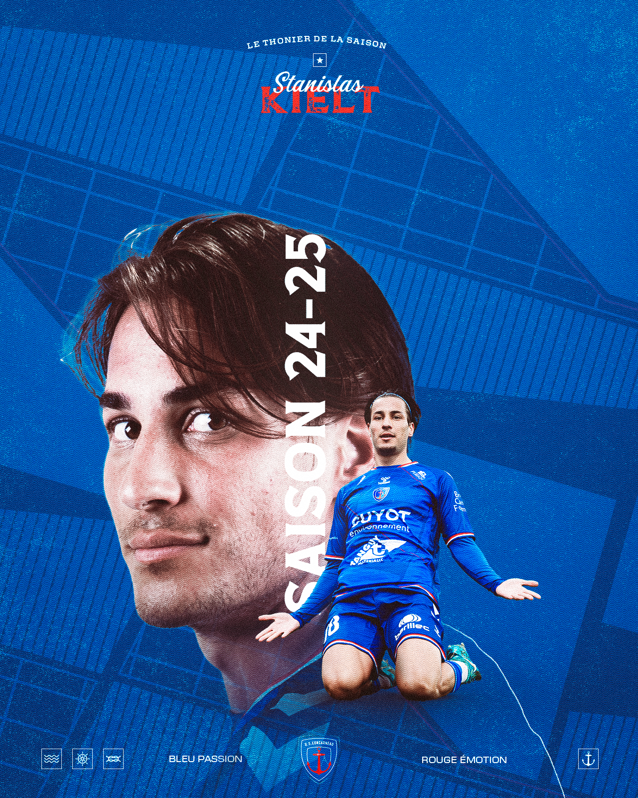 Stanislas Kielt élu joueur de la saison. - US CONCARNEAU